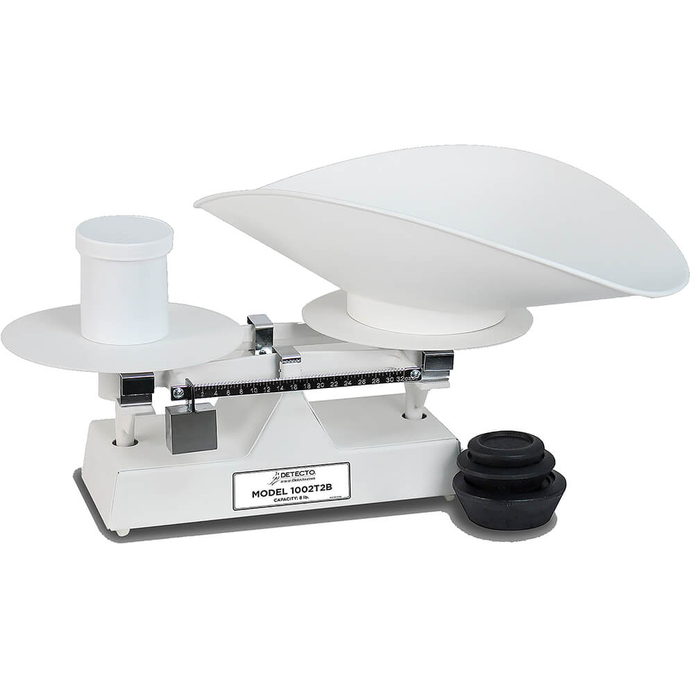White, Enamel Balance Beam Scale, 8 Lb., With 2 Lb. Beam – DEI Equipment