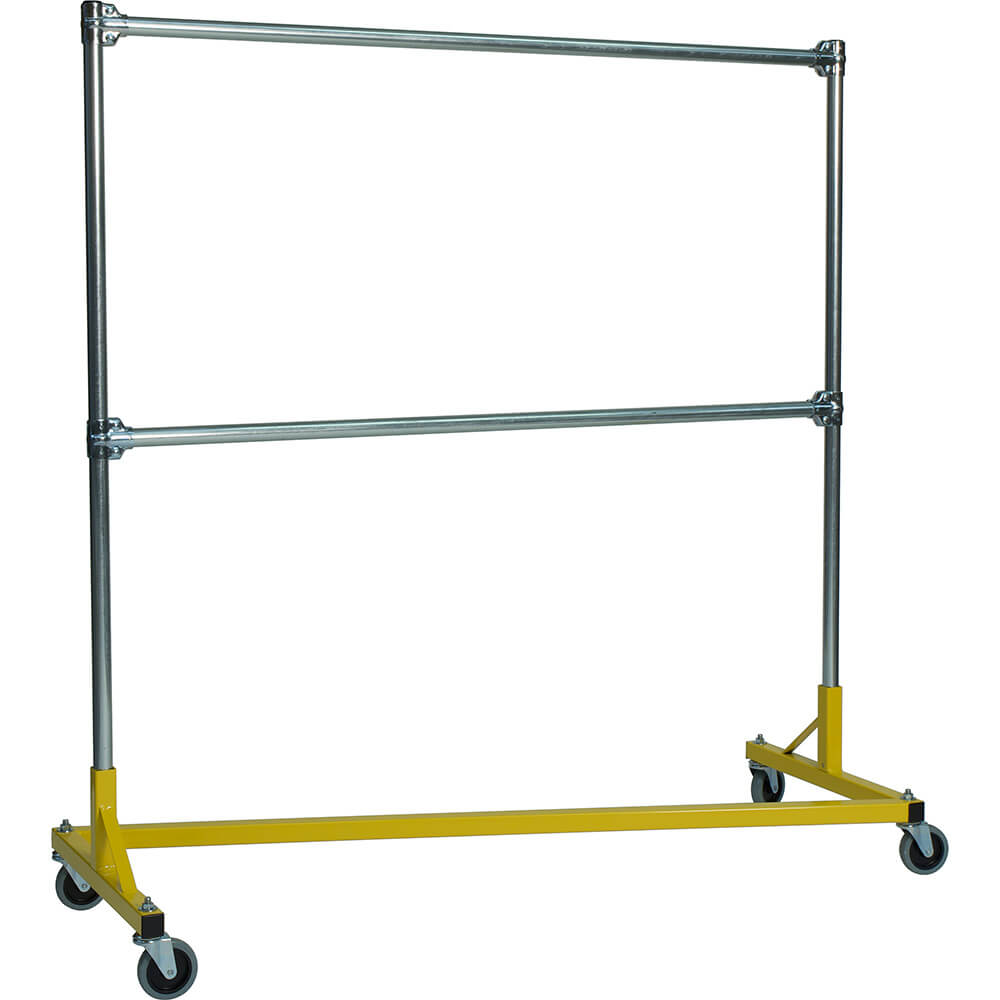 Yellow Z-Rack, Heavy Duty Clothes Rack 60″ L x 60″ Uprights, Double ...