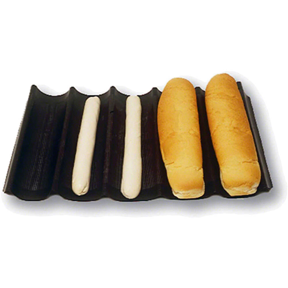 Silform 5 Compartment Baguette Baking Mold, 3″ – DEI Equipment